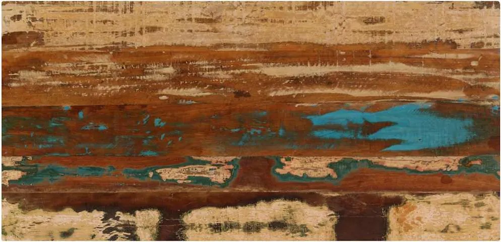 Konferenční stolek 100x50x35cm masivní recyklované dřevo a ocel 247338