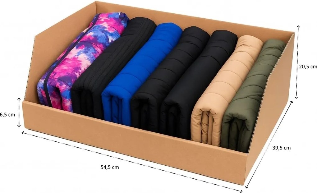 KARTON PAK Úložné boxy na oblečení, organizéry do skříně EKO KARTON 55x40x21 - zkosený