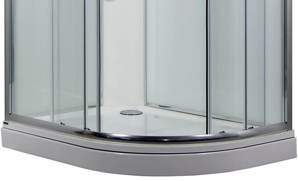 ARTTEC SIRIUS 120 x 90 cm - Sprchový box model 1 Strop čiré sklo levá vanička PAN04518
