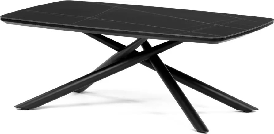 Konferenční stolek AHG-X7227 BK, slinutá keramika, mramor (120 x 70) cm