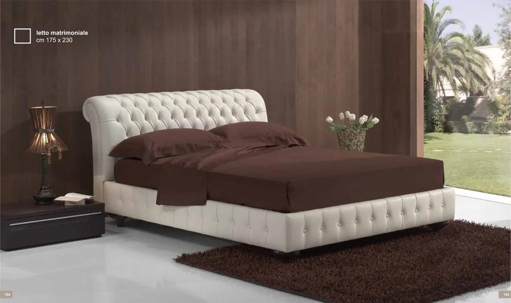CASA DIVANI Luxusní kožená postel Sisley Velikost: 160x200 cm, Vzorník kůží: Casadivani 3104