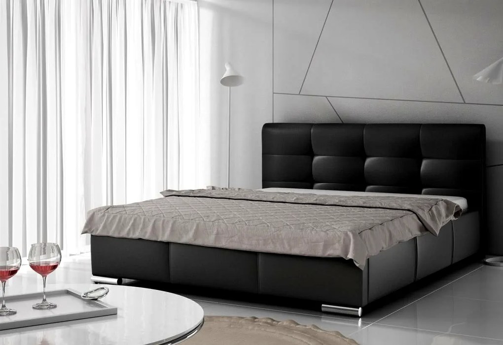 Čalouněná postel LAZIO + matrace COMFORT, 120x200, madryt 1100