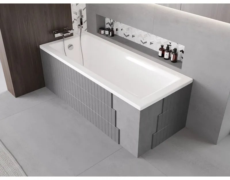 Mexen X-ST, polystyrenový plášť na obdélníkovou vanu 120-150 x 70-90 cm, bílá, 55020-00