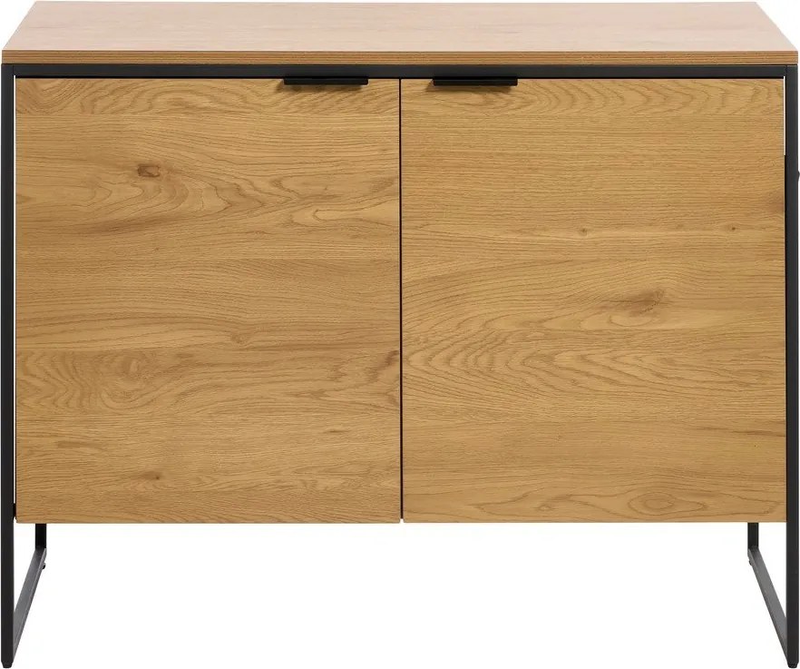 Komoda v dekoru dubu v přírodní barvě 104,5x80x45 cm Cesura – Unique Furniture