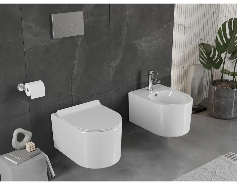 Mexen Sofia Rimless závěsná wc mísa se sedátkem s pomalým zavíráním, bílá - 30540100