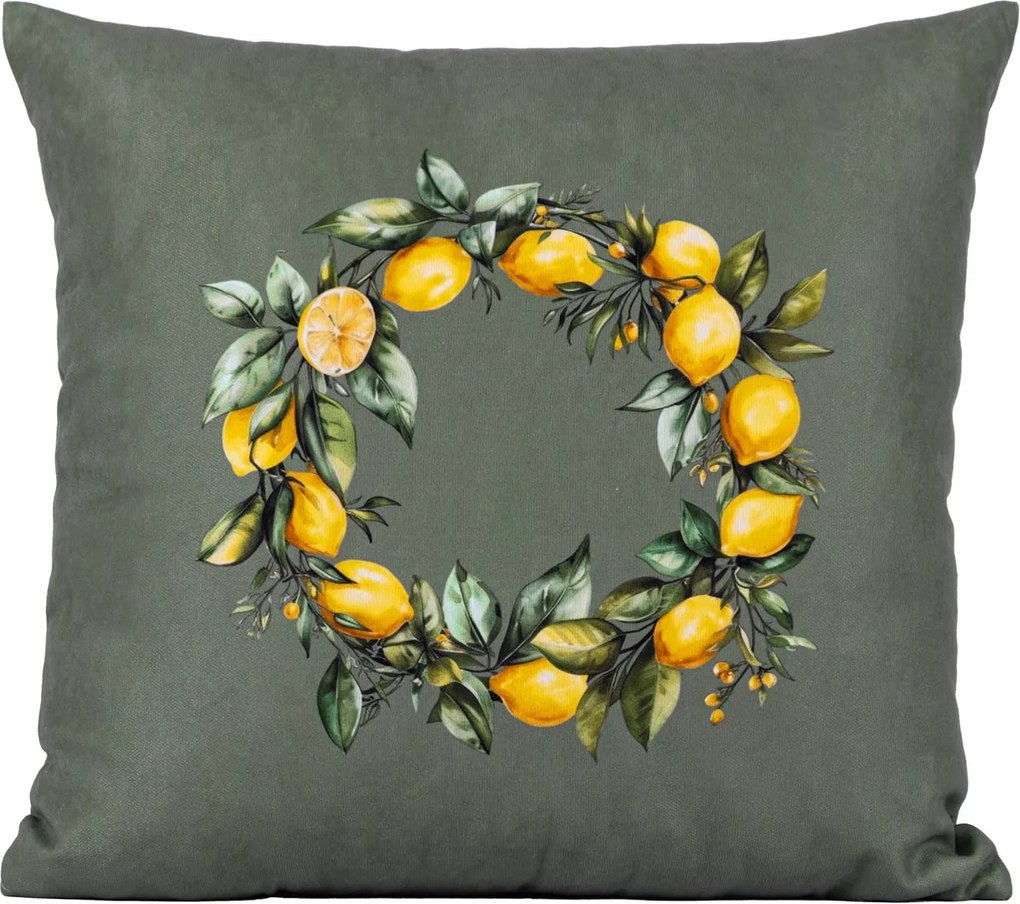 DEKORAČNÍ POVLAK NA POLŠTÁŘ LIMONE5 43X43 CM VZOROVANÝ