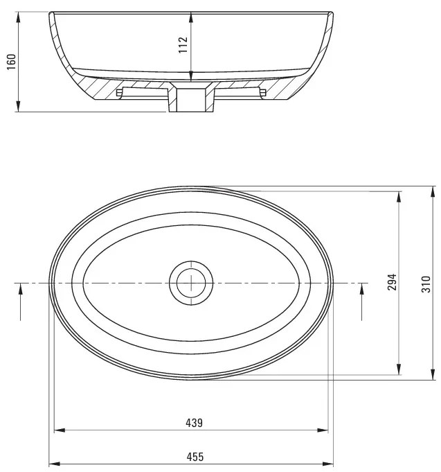 Deante Ceramic washbasin, countertop