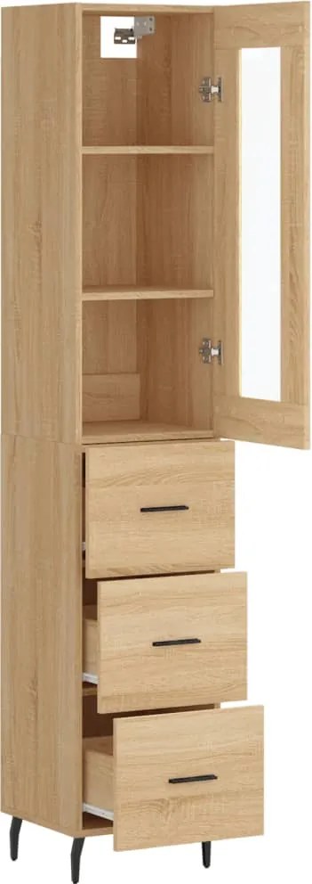 Skříň highboard dub sonoma 34,5 x 34 x 180 cm kompozitní dřevo 3199252