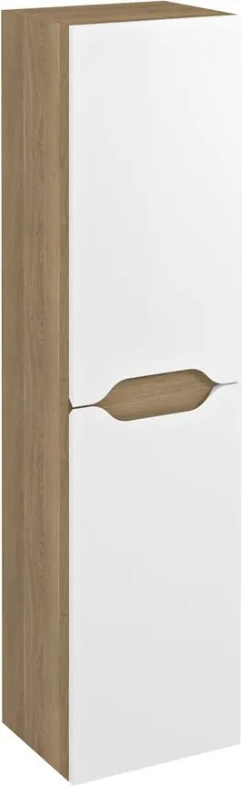 Sapho Sapho, WAVE skříňka vysoká 35x140x30cm, levá/pravá, bílá/dub cuneo, WA245-3025