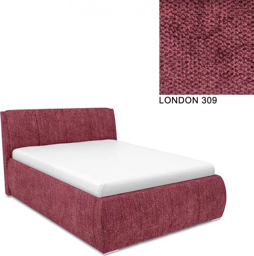 Dřevona - Elitte Čalouněná postel AVA EAMON UP 160x200, s úložným prostorem, LONDON 309