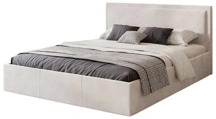Čalouněná postel SOAVE rozměr 140x200 cm Krémová