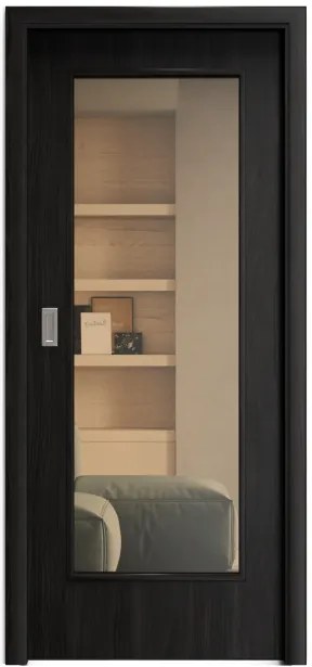 SAPELI ELEGANT KOMFORT M40 - CPL LAMINÁT - POSUVNÉ DVEŘE VČ. ZÁRUBNĚ - Ořech královský Průchozí šířka (cm): 60, Průchozí výška (cm): 210