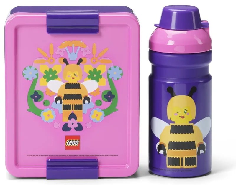Dětský svačinový box s lahví Bee – LEGO®