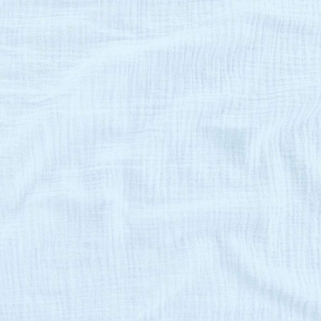 Mušelínové prodloužené povlečení Baby blue Velikost: 140 x 220 + 70 x 90