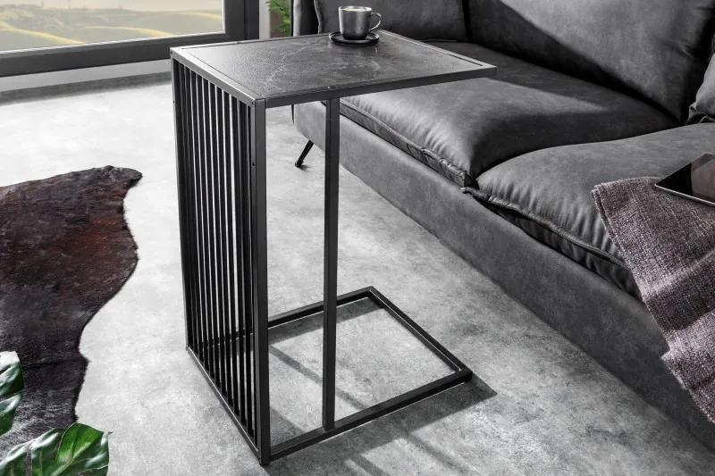 Noble Home Černý odkládací stolek Architecture 60 cm