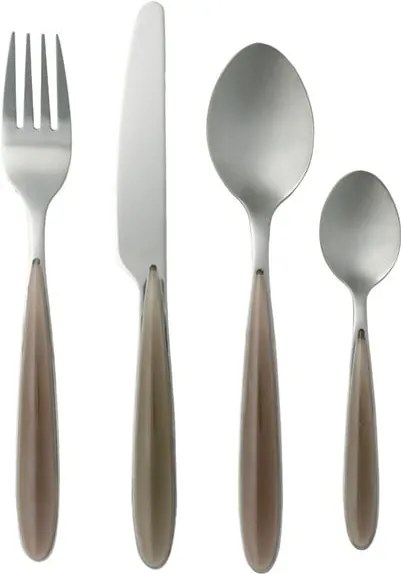 16dílná sada příborů se šedou rukojetí Brandani Cutlery