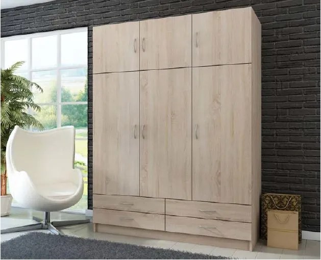Nábytek Elegance Šatní skříň TELMA - SONOMA
