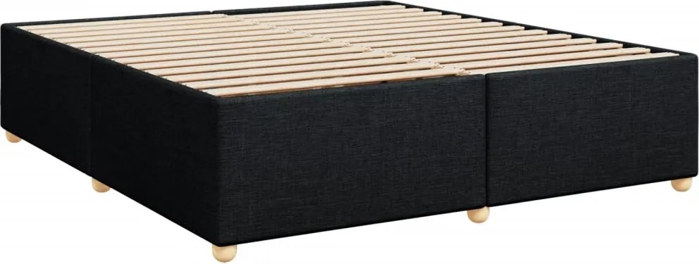 Rám postele bez matrace černý 180 x 200 cm textil 3284752