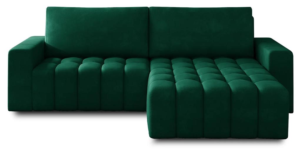 Eltap Rohová sedací souprava Bonett Materiál a barva potahu: Kronos 19 - tmavě zelená, Orientace: pravá