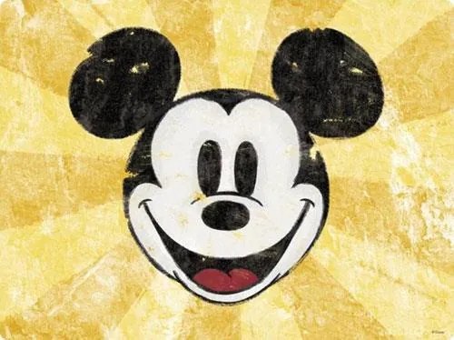 Retro cedule Mickey Mouse, rozměr 40 x 30 cm, IMPOL TRADE PT043T2