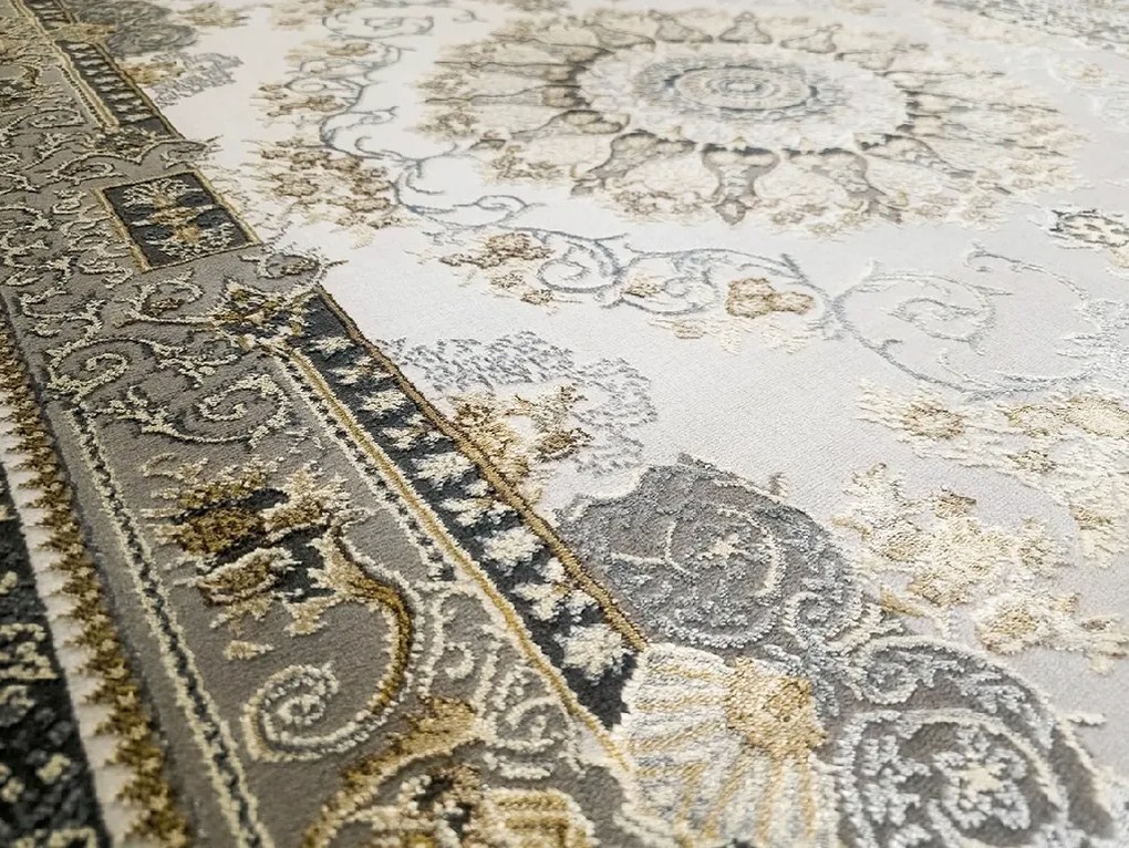 BE Koberec Deluxe 9093 BEIGE - béžový obdélníkový Rozměr: 60x100 cm