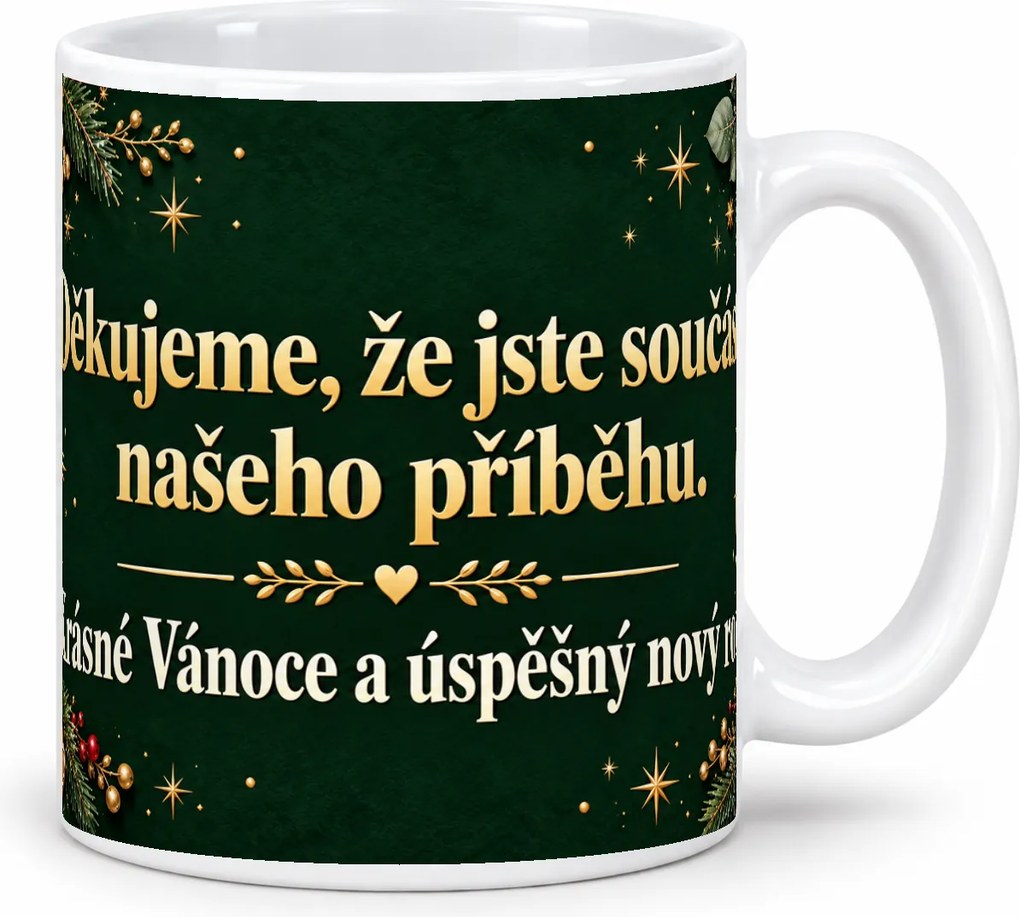 Vánoční hrnek 300 ml – Vánoční poděkování – dárek pro obchodní partnery