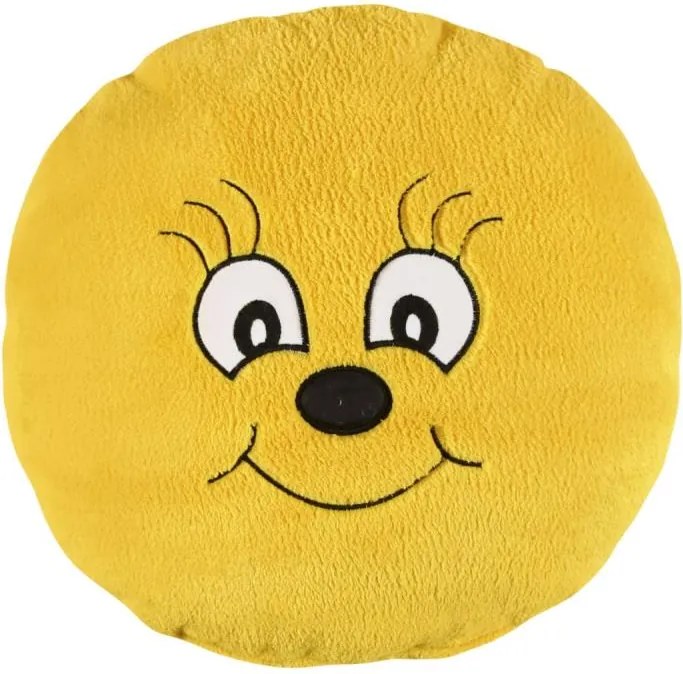 Bellatex Polštářek Kulička Žlutá 35 cm, (průměr)