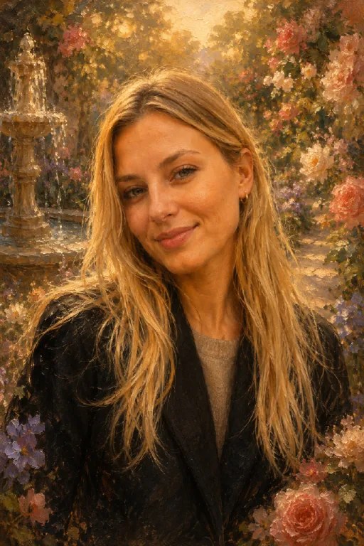 Foto obraz z vlastní fotky na plátno – Romantická klasická olejomalba Rozměry obrazu: 80 x 120 cm