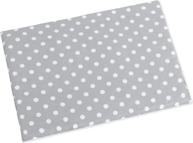 Bellatex Polštářek pro kojence do postýlky 42x32 cm tenký Puntík šedá, bílá Biano.cz