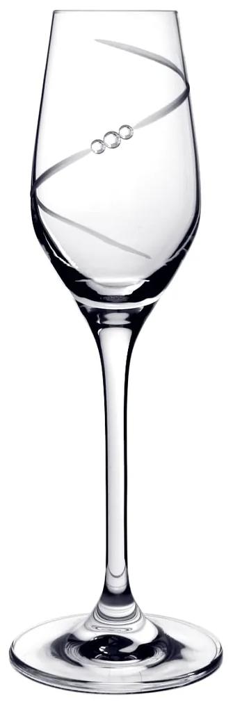 A-KRISTAL Silhouette - skleničky na likér se Swarovski® Elements | sada 6 sklenic