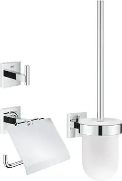 Grohe QuickFix Start Cube - Set doplňků pro toaletu 3 v 1 chrom