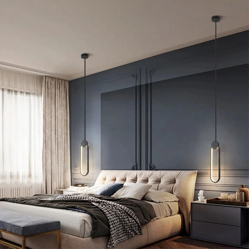 Toolight - LED závěsné stropní kruhové svítidlo APP851-CP, černá, OSW-07020