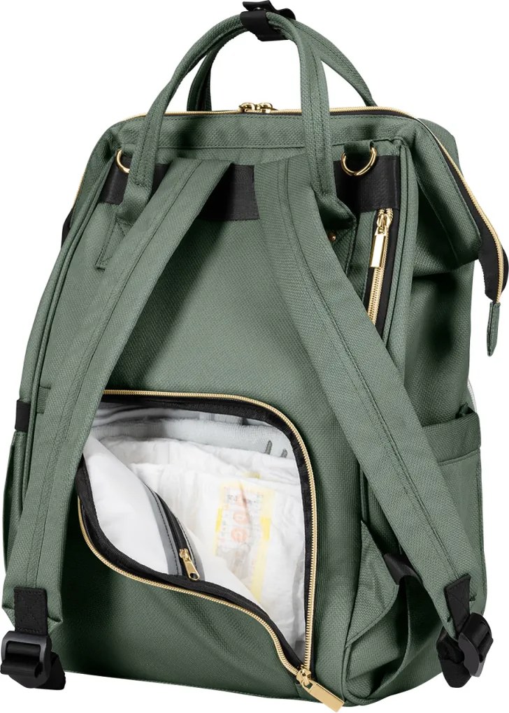KikkaBoo Přebalovací batoh Siena Army Green