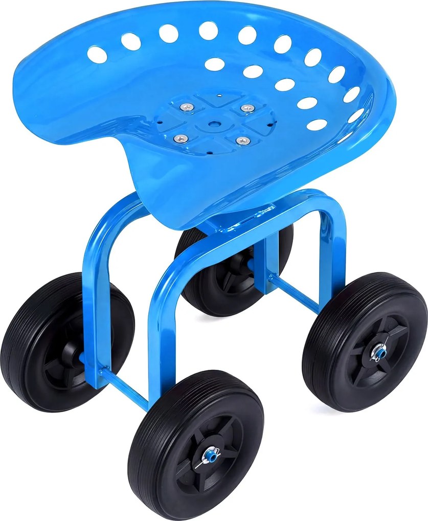 Costway Zahradní vozík na kolečkách Rolovací pracovní sedák s 360 °
