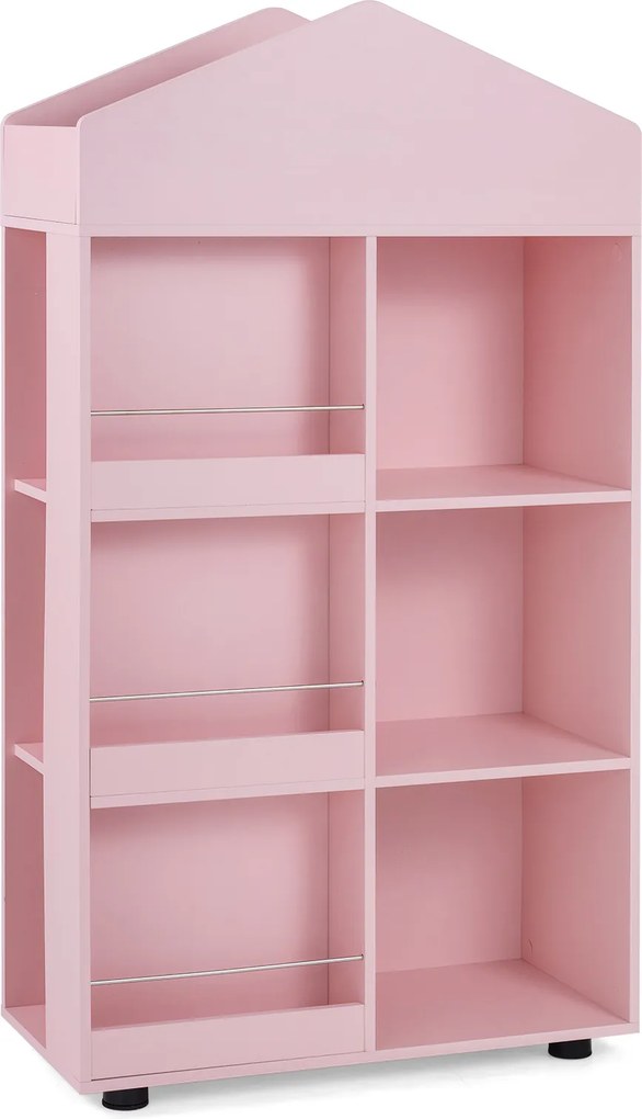 Costway Montessori dětská polička 116 cm Knihovnička Dětská polička na dřevo