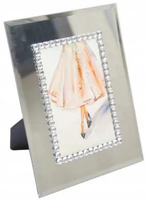 Anchor Zrcadlový fotorámeček s kamínky na fotografii 10x15 cm