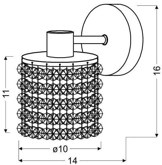 Nástěnné světlo ROYAL Candellux