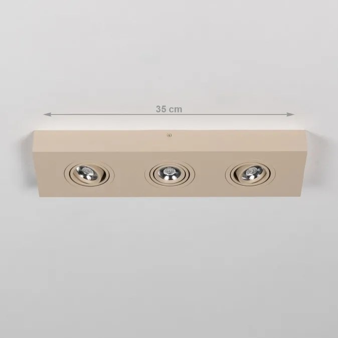 Stropní LED svítidlo Spot Quality Quadra 3 Taupe