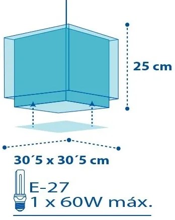 Dalber D-43422 - Dětský lustr PETIT MARIN 1xE27/60W/230V