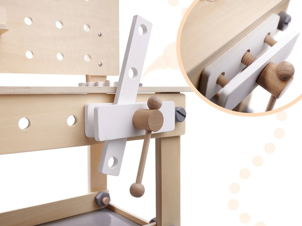 Creative Corner Dřevěná dílna s nářadím na stole DIY set