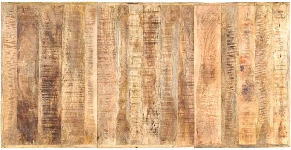 Jídelní stůl 180 x 90 x 76 cm masivní hrubé mangovníkové dřevo 285963