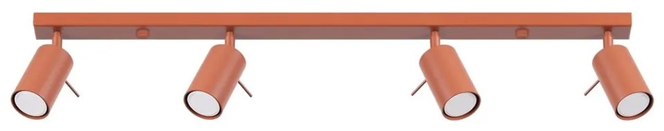 Bodové svítidlo v cihlové barvě 6x81 cm Etna – Sollux