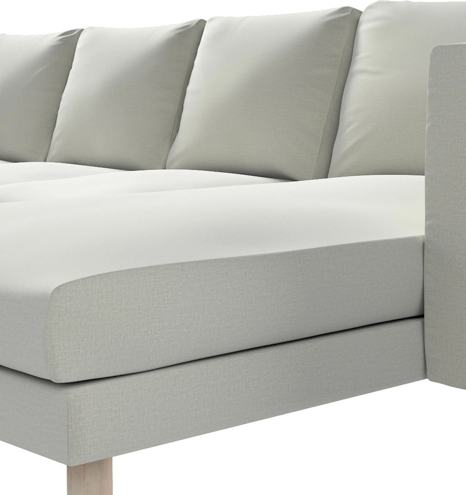 Potah na pohovku IKEA Norsborg 4-místná se šezlongem barva zelená látka sametová