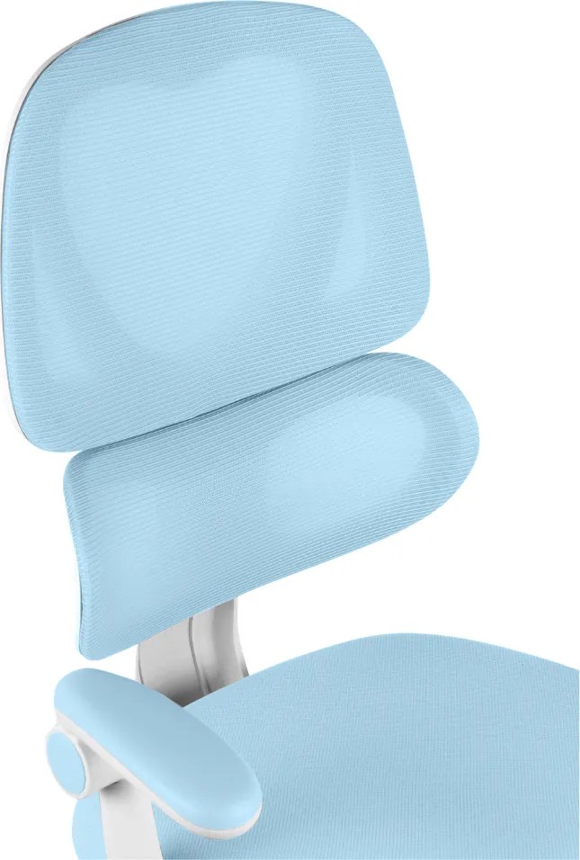 Dětská otočná židle Neoseat JUNI 023 — látka, pratelný potah, modrá