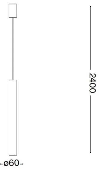 Ideal Lux - LED Lustr na lanku 1xGU10/7W/230V CRI 90