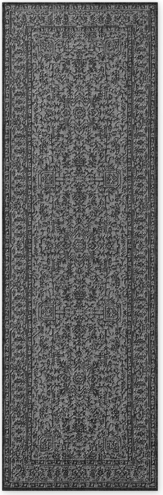 NORTHRUGS, Běhoun Duet Kona 106248 Black/White - na ven i na doma, 80x250, černobílá, chodba / předsíň