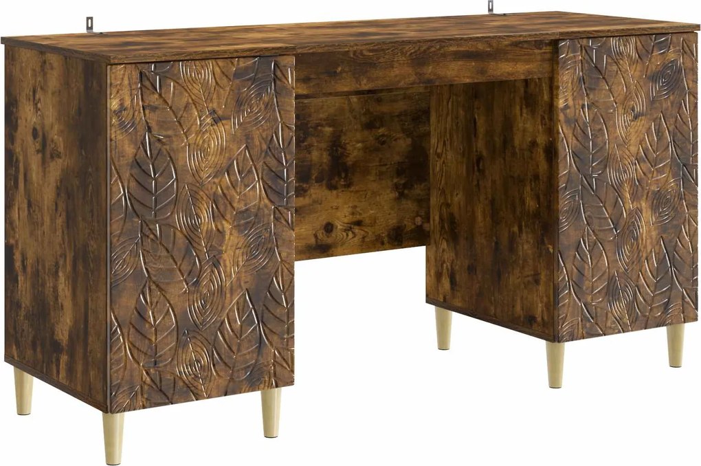 Stůl Kouřový dub 142,5 x 50 x 75 cm Kompozitní dřevo 3414617