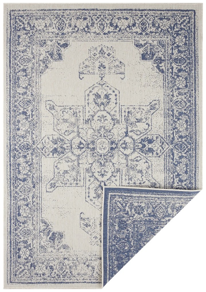 NORTHRUGS - Hanse Home koberce Kusový koberec Twin Supreme 104138 Blue/Cream – na ven i na doma - 160x230 cm