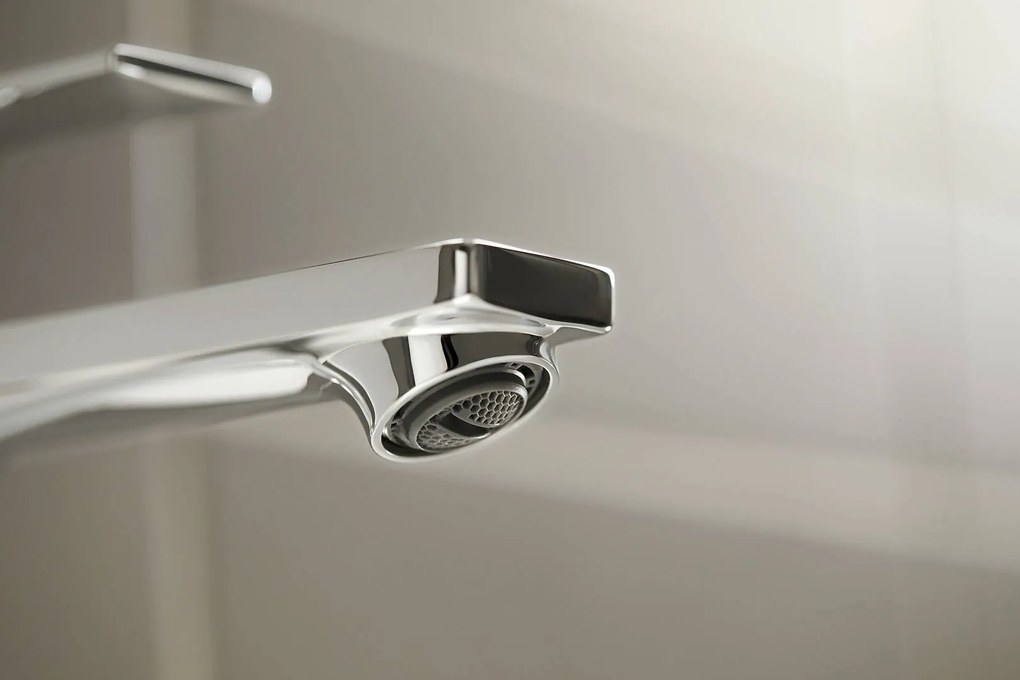Hansgrohe Rebris E, vysoká umyvadlová baterie 240 s odtokovou soupravou s táhlem, CoolStart, EcoSmart, chromová, 72591000