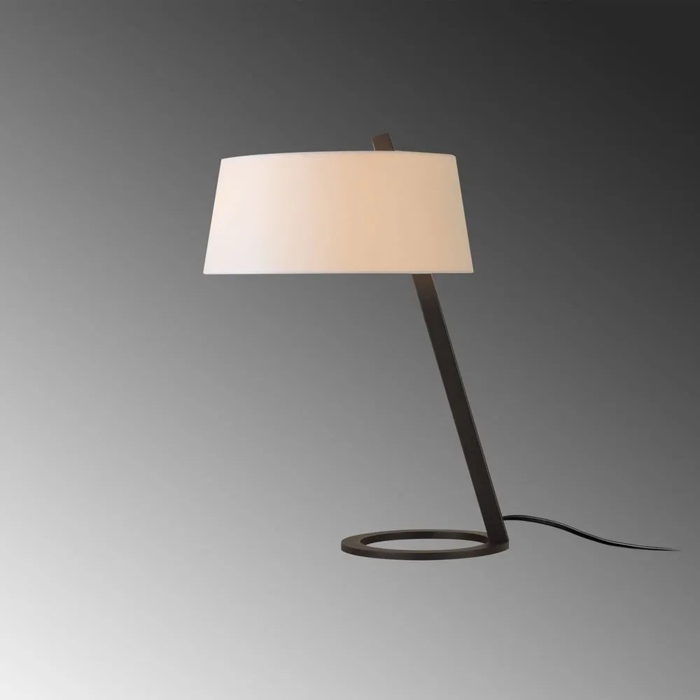 Bílo-černá stolní lampa (výška 55 cm) Salihini – Opviq lights